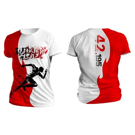 100 Polyester T Shirt Sublimation Blank Running Tshirt With Logo Custom Logo Printed Marathon T