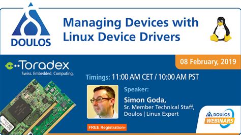 Webinar Managing Devices With Linux Device Drivers