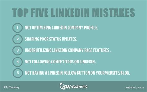 top 5 mistakes to avoid on linkedin