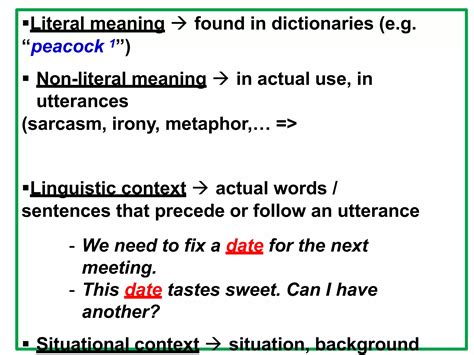 Unit 1 Basic Ideas In Semanticshandoutpptx