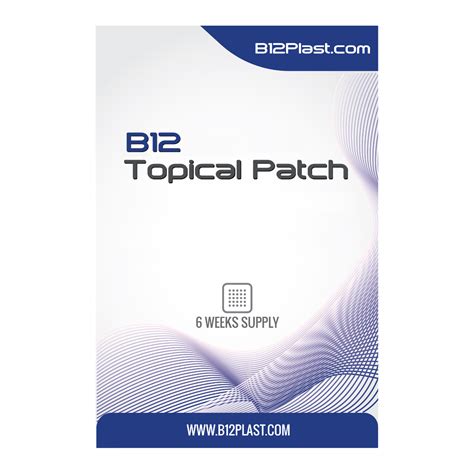B12plast Transdermal Vitamin B12 Patch 5000mcg Plus 10 Essential Vitam