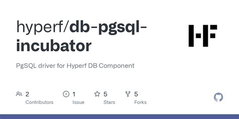 Github Hyperfdb Pgsql Incubator Pgsql Driver For Hyperf Db Component