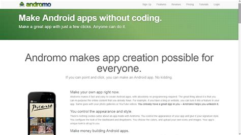 how to create android apps without coding