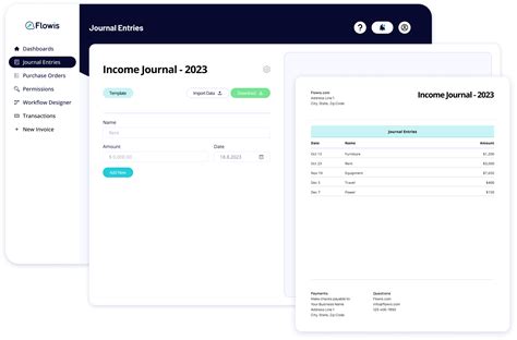 journal entries flowis