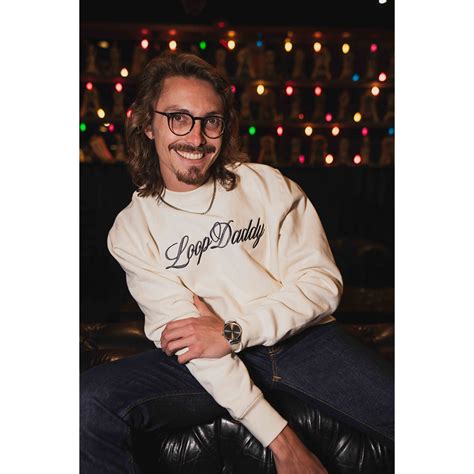 Marc Rebillet Loop Daddy Embroidered Bone Crewneck Sweatshirt Marc