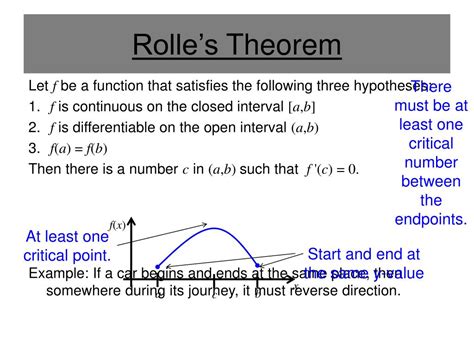 PPT Section Rolles Theorem And The Mean Value Theorem PowerPoint Presentation ID