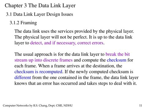 PPT Chapter 3 The Data Link Layer PowerPoint Presentation Free Download ID 6240922