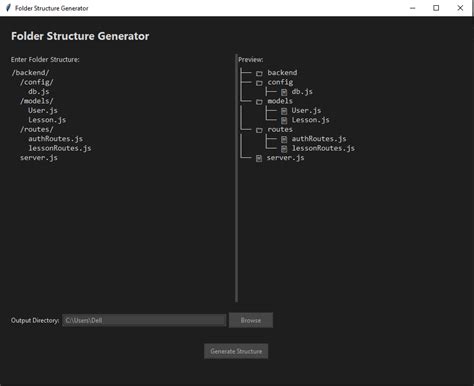 github himanshu4 deshmukh folder structure generator