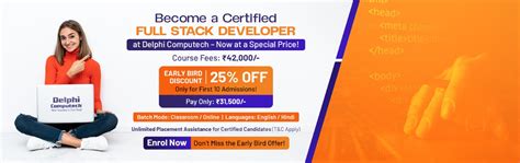 Java Full Stack Developer Course Delphi Computech