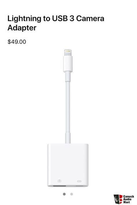 Apple Lightning To Usb 3 Camera Adapter Photo 2747679 Us Audio Mart