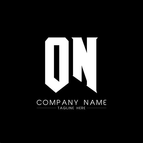 On Letter Logo Design Initial Letters On Gamings Logo Icon For