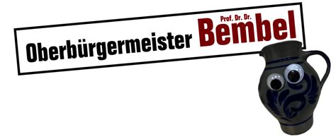 Prof Dr Dr Bembel Wird Oberbürgerbembelmeister Bembel Me