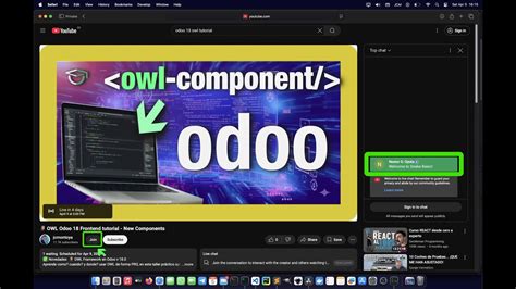 Odoo Owl Live Masterclass Exploring New Public Components Part1 Youtube