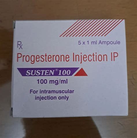 Progesterone Injection IP 100 Mg Ml Packaging Type Box At 75 Box In Bengaluru