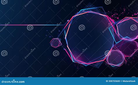 Minimal Decagon Tattoo Design With Symmetrical Lines And Shapes Royalty