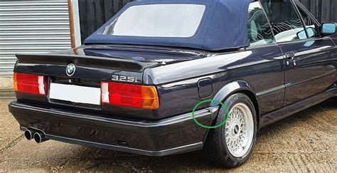 Euro Early Rear Chrome Bumper Corner Trim Set For E30 Mtech1