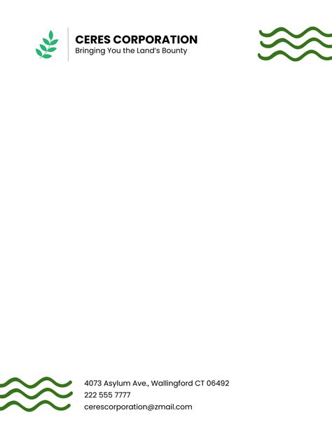 Free Agriculture Letterhead Template To Edit Online