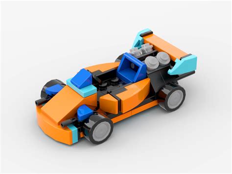 Lego Moc Go Kart Orange By Agilinzzz Rebrickable Build With Lego