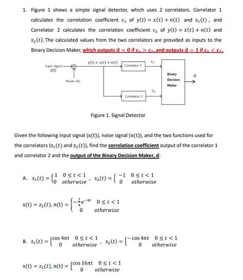 Solved Figure Shows A Simple Signal Detector Which Chegg