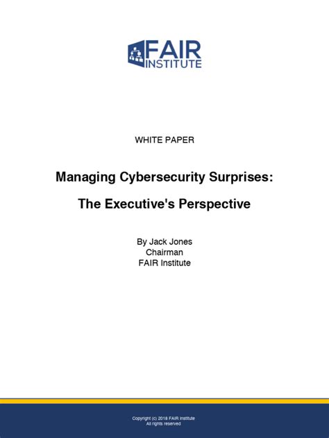 managing cybersecurity surprises pdf risk computer security