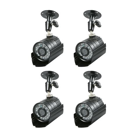 4 Uds Cámara Cctv 13 Cmos Color 1080p Alta Resolución 24 Lámpara