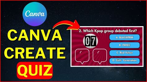 how to create a quiz on canva i canva quiz maker 2024 youtube