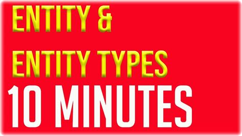 Entity And Entity Types In Dbms Entity And Entity Set In Dbms Youtube