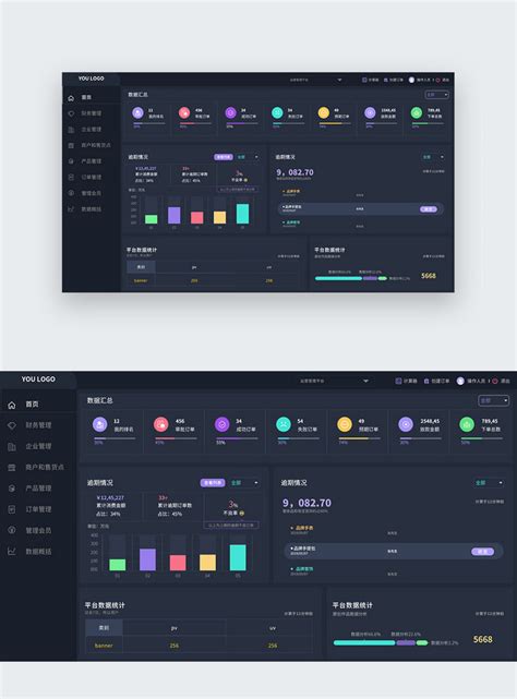 ui design background data visualization web interface template image
