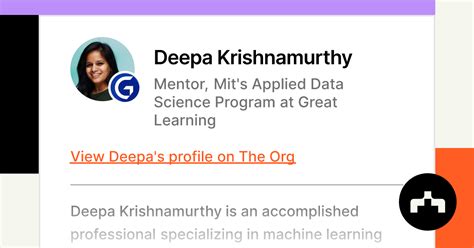 Deepa Krishnamurthy Mentor Mits Applied Data Science Program At