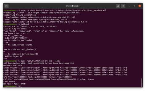 A Jetson Nano Ubuntu With Opencv Tensorflow And Pytorch But Overclocked Issue