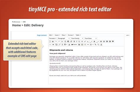 Tinymce Pro Extended Rich Text Editor For Prestashop