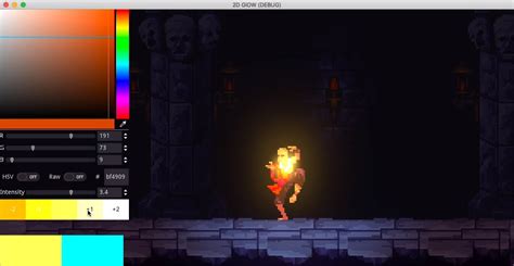 i ported brackeys unity 2d glow effect to godot also a better hdr color