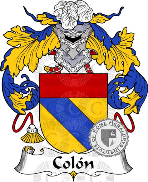 Colon Familia Heráldica Genealogía Escudo Colon