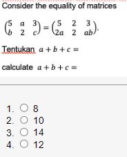 Solved Consider The Equality Of Matrices Ba C A Ab Chegg