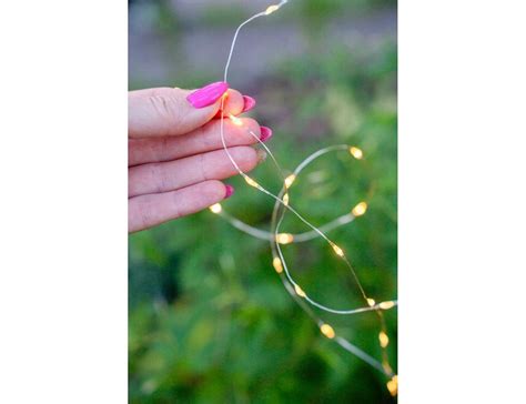 Садовая гирлянда Solar РОСА на солнечной батарее 100 тёплых белых микро Led огней 5 2 м