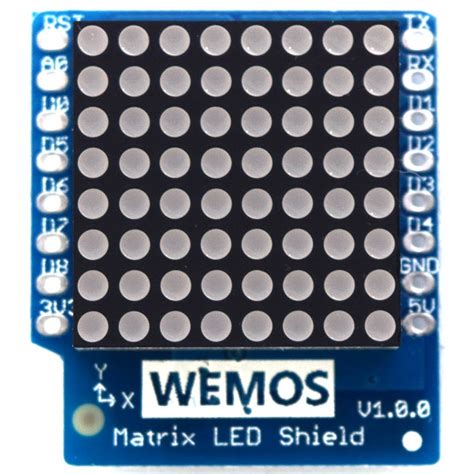 Wemos Matrixled Shield Per Modulo Wemos D1 Mini
