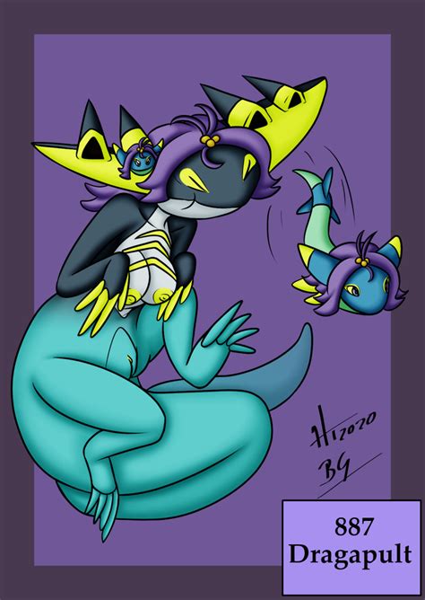 Rule 34 Acerola Pokemon Anthro Anthrofied Bernardol22 Breasts Dragapult Female Female Female
