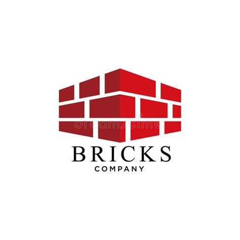 Brick Logo Icon Vector Illustration Design Stock Vector Illustration
