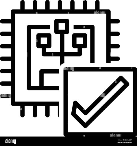 Icon For Verify Calibrate Stock Vector Image And Art Alamy