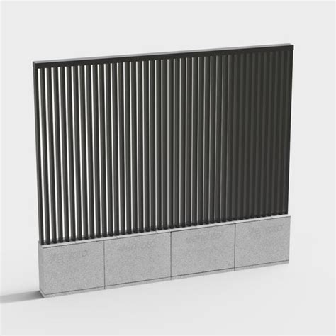 Minimalist Low Poly Wall 3d Model