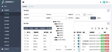 Adminex后台管理系统模板、用户权限管理设计、按钮级别李逍遥上仙的博客 Csdn博客