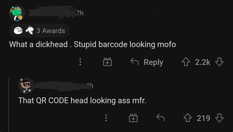 Qr Code Head Looking Ass Mfr R Yourjokebutworse