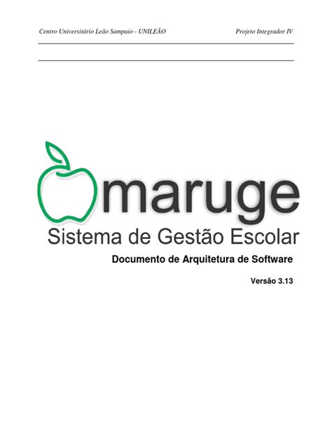 Leitura Complementar Exemplo De Documento De Arquitetura De Software Pdf Model View