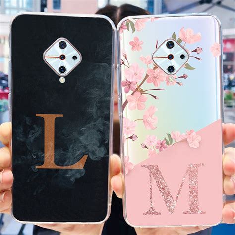 Vivo S Pro Case Vivo Translucent Pink Letter Design Tpu Cover For Vivos Pro S Pro Soft