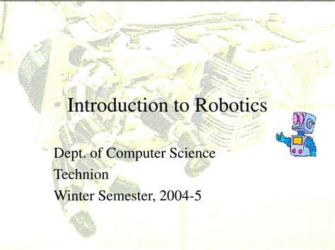 PPT Introduction To Robotics PowerPoint Presentation Free Download ID 9154124