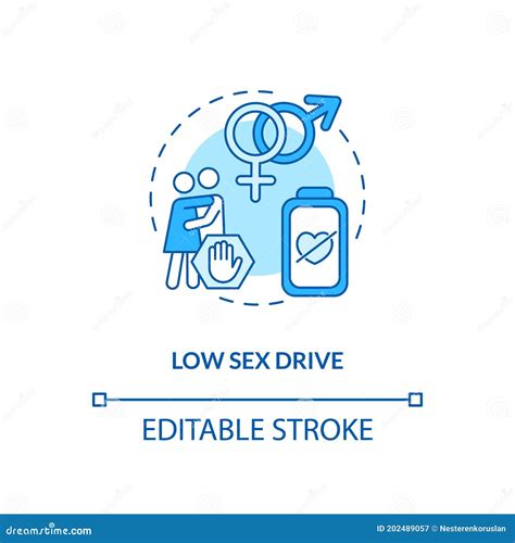 Low Sex Drive Concept Icon Stock Vector Illustration Of Contour 202489057