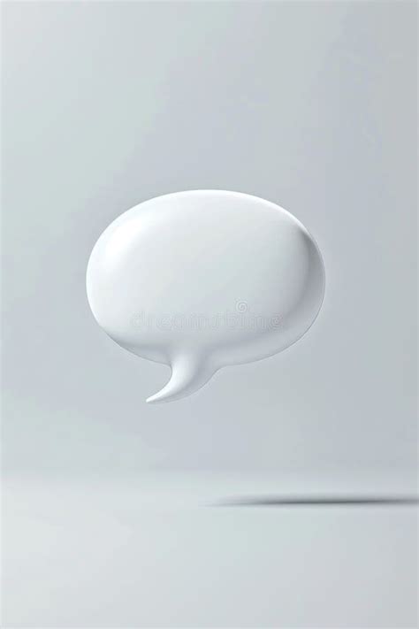A White Bubble with a Curved Line on it Stock Image - Image of template, business: 373374497