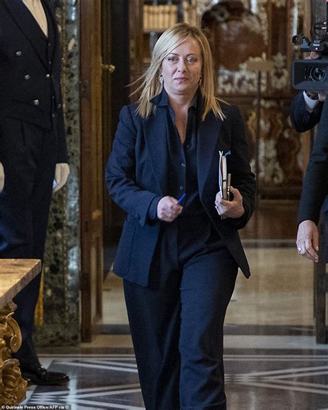 Giorgia Meloni Officially Becomes Italys First Female Pm Daily Mail