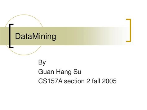 PPT DataMining PowerPoint Presentation Free Download ID