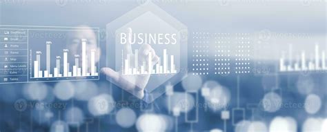 Businessman Touch Business Analytics And Data Management Systems Analyst Working In Business